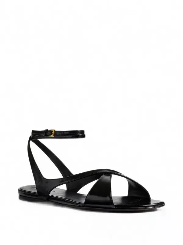 Khaite Liria Ankle-strap Flat Sandals