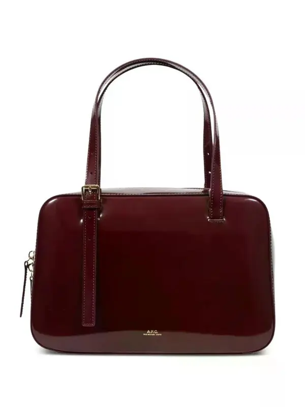 A.p.c. Virginie Logo-print Buckle-detail Backpack - Red