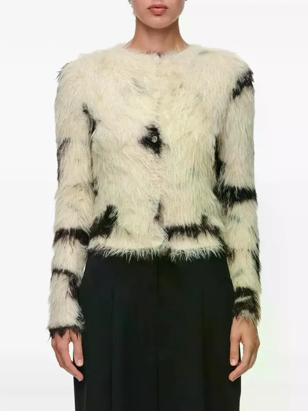 Bimba Y Lola Pony Straight Fur Cardigan