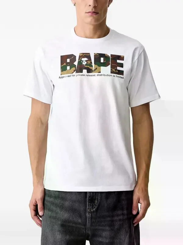 A BATHING APE Camo-logo T-shirt