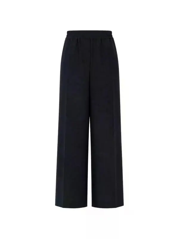 Brunello Cucinelli Tropical Luxury Wool Loose Track Trousers
