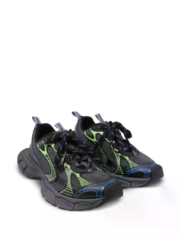 Balenciaga 3xl Distressed Sneakers - Black