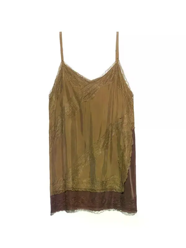Bimba Y Lola Long Khaki Camisole Top