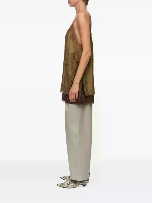 Bimba Y Lola Long Khaki Camisole Top