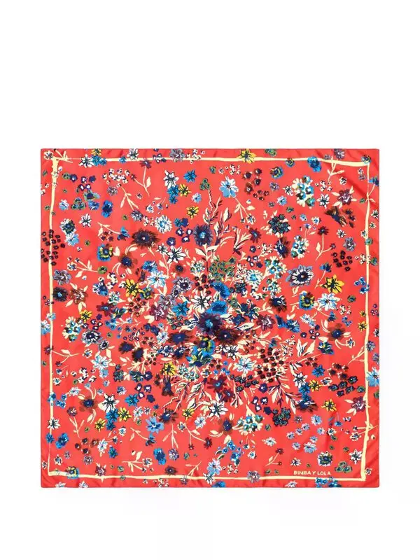 Bimba Y Lola Floral Garden Composition Scarf