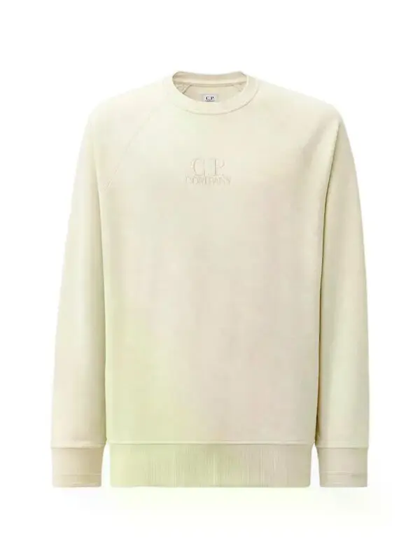 C.P. COMPANY Logo-embroidered Raglan-sleeve Sweatshirt - Neutrals