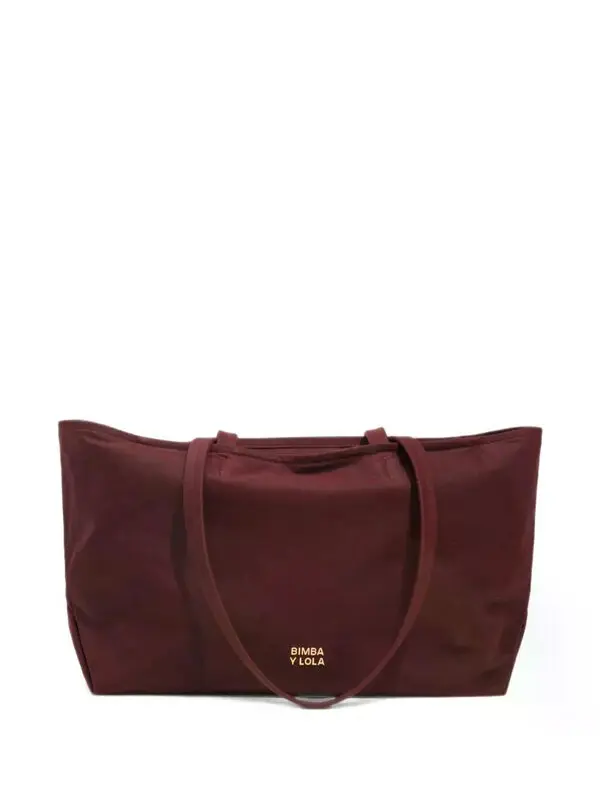 Bimba Y Lola Medium Burgundy Coated Shopper Bag - Red