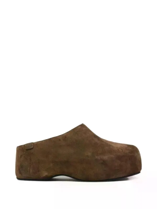 Bimba Y Lola Dark- Suede Platform Clogs