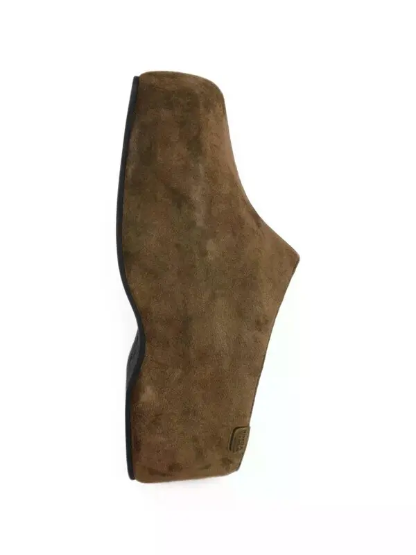 Bimba Y Lola Dark- Suede Platform Clogs