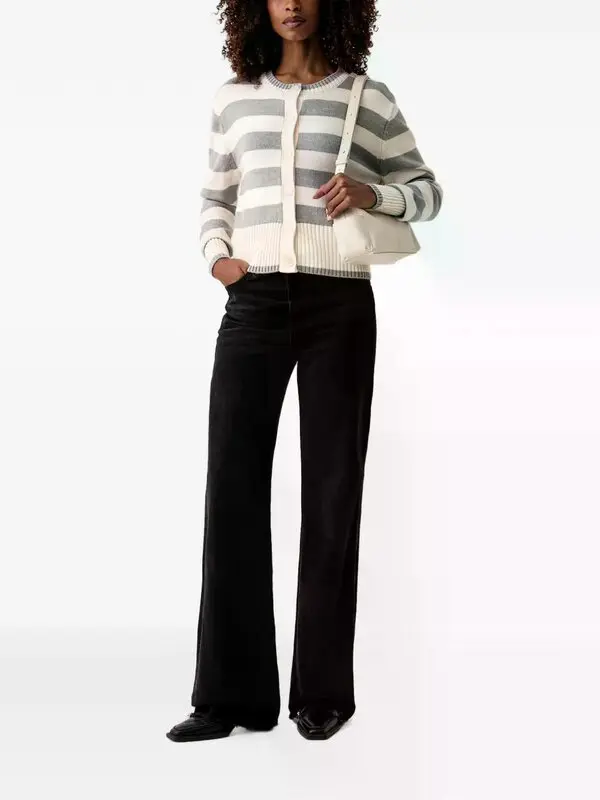 Patrizia Pepe Striped Button-up Cardigan