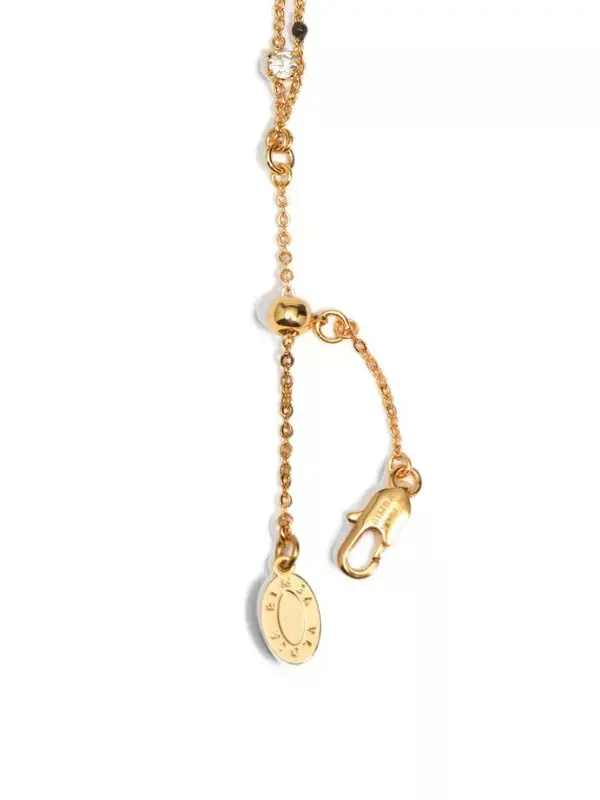 Bimba Y Lola Brown Heart Logo Double-layer Chain Necklace