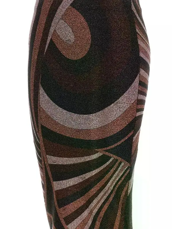 Emilio Pucci Iride Print Lurex Jersey Skirt