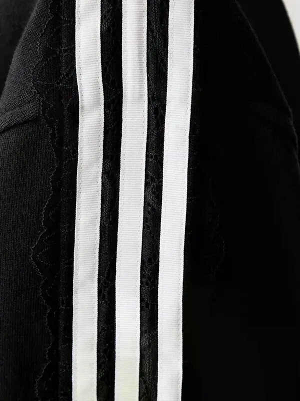 Adidas Lace-trim Side-stripe Sweater