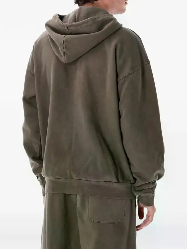 Obey Logo-print Zip-up Hoodie