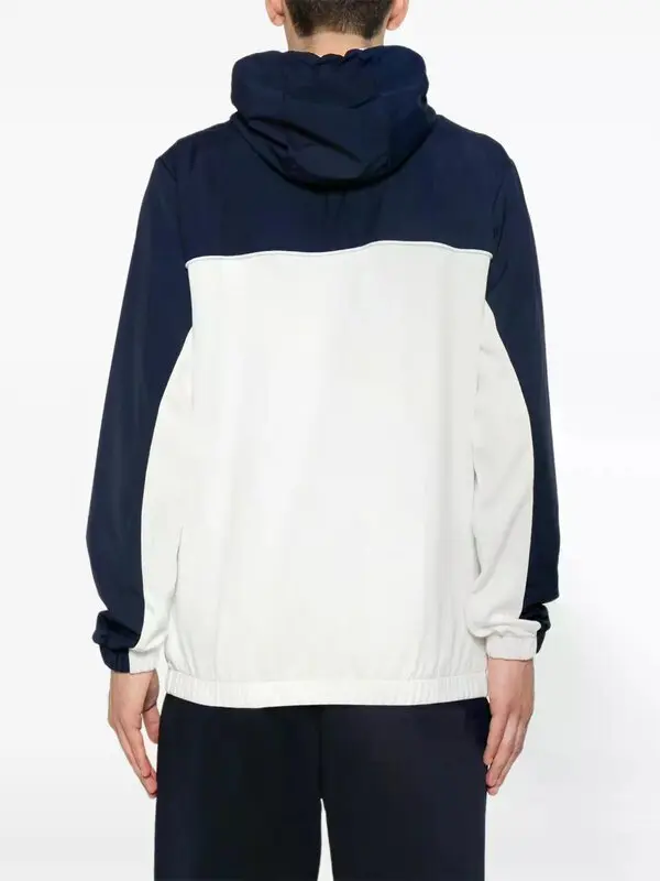 Eleventy Colour-block Zip-up Hoodie