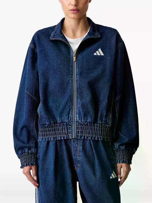 Adidas Stadium Washed-denim Loose-fit Jacket