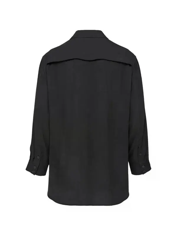 Yohji Yamamoto Layered-panel Long-sleeve Shirt