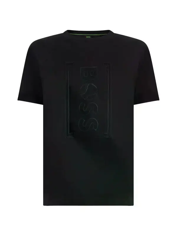 BOSS Logo-emed T-shirt - Black