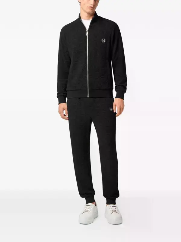 Philipp Plein Padded Tracksuit Jacket Biker Monogram