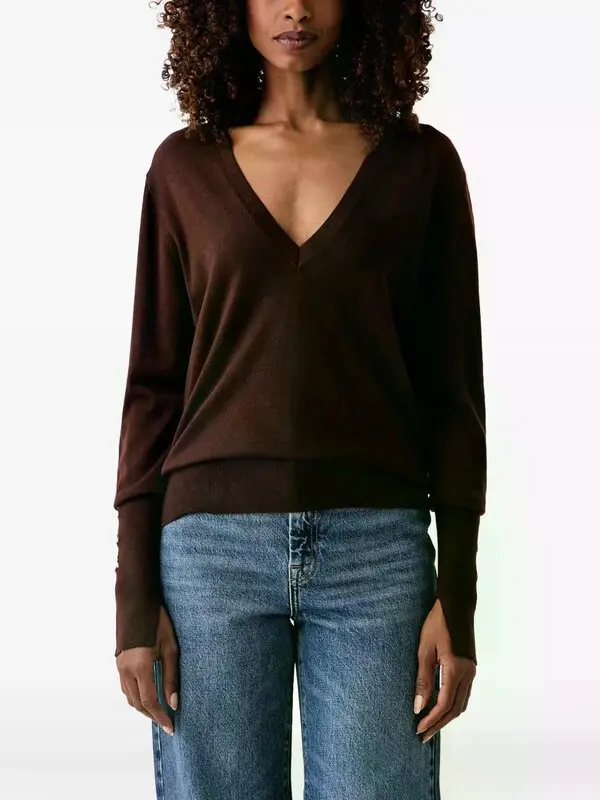 Patrizia Pepe V-neck Wool Jumper