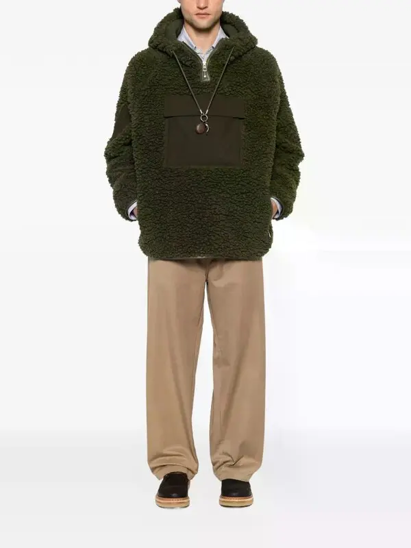 Loewe Fleece-texture Hooded Jacket