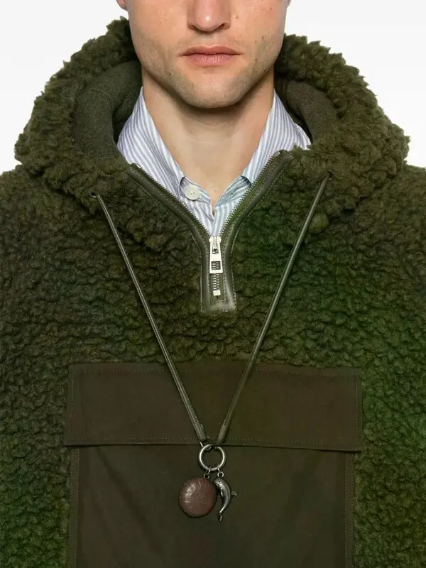 Loewe Fleece-texture Hooded Jacket