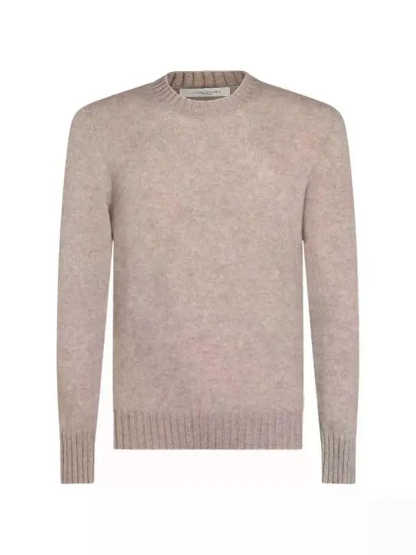 PIACENZA CASHMERE 1733 Crew-neck Ribbed-trim Sweater - Neutrals