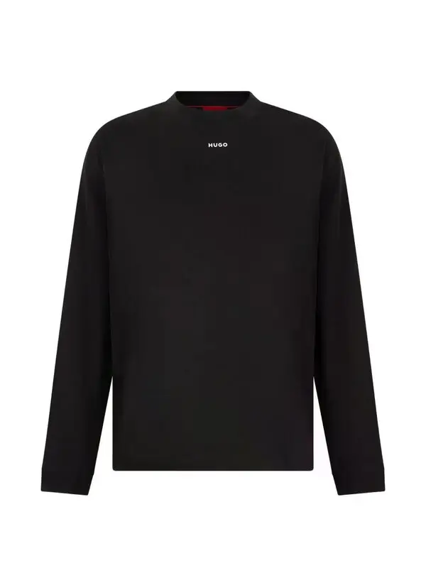BOSS Logo-print Long-sleeves T-shirt