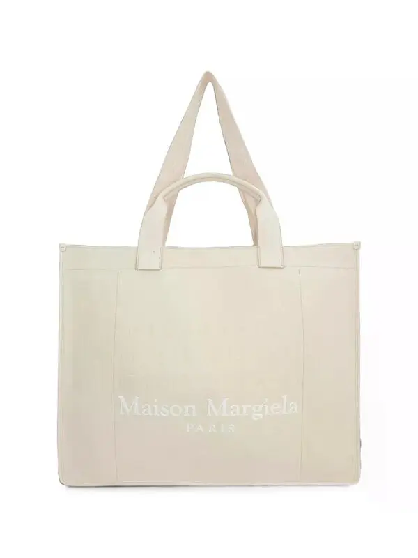 MAISON MARGIELA Logo-embossed Canvas Tote Bag
