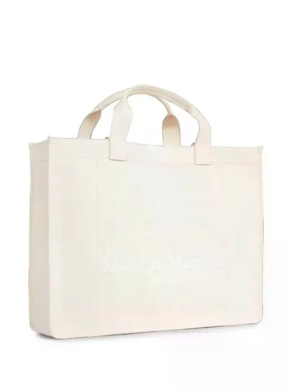 MAISON MARGIELA Logo-embossed Canvas Tote Bag