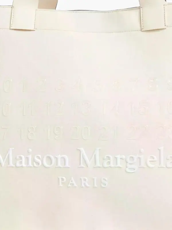 MAISON MARGIELA Logo-embossed Canvas Tote Bag