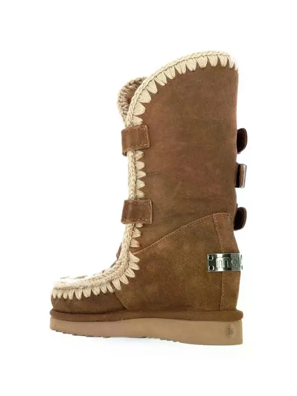 Mou Buckled Sheepskin Boots
