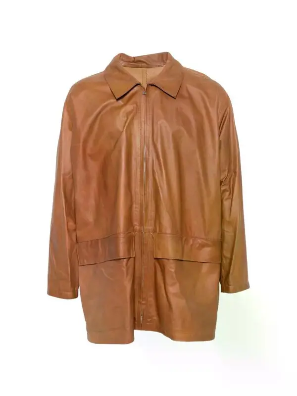 Gianfranco Ferre 1990s Leather Coat