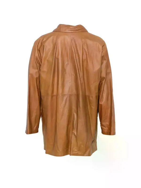 Gianfranco Ferre 1990s Leather Coat