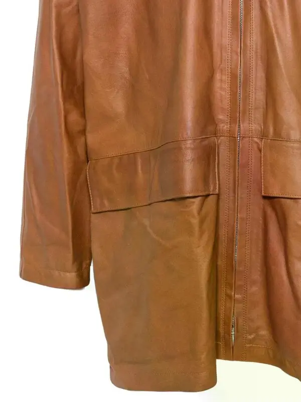 Gianfranco Ferre 1990s Leather Coat