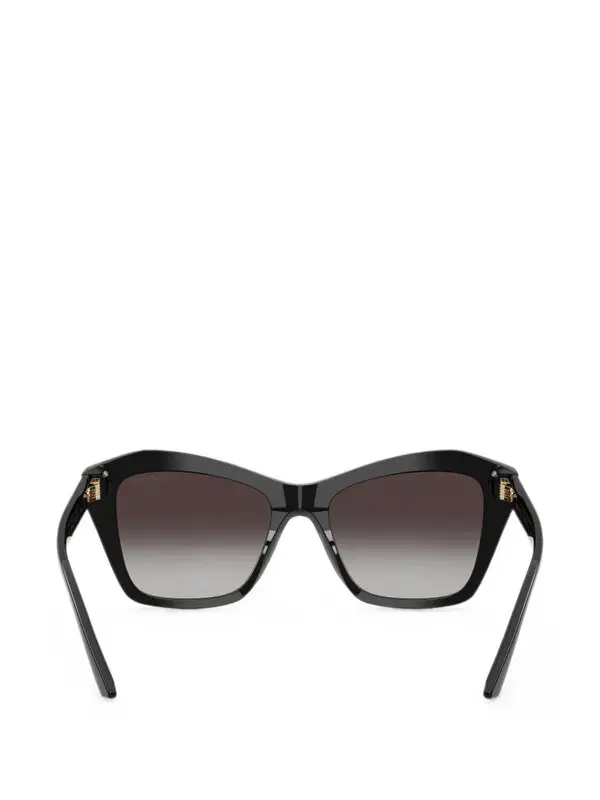 JIMMY CHOO Geometric-frame Sunglasses - Black