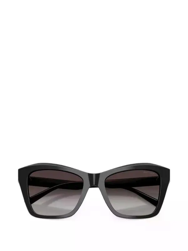 JIMMY CHOO Geometric-frame Sunglasses - Black