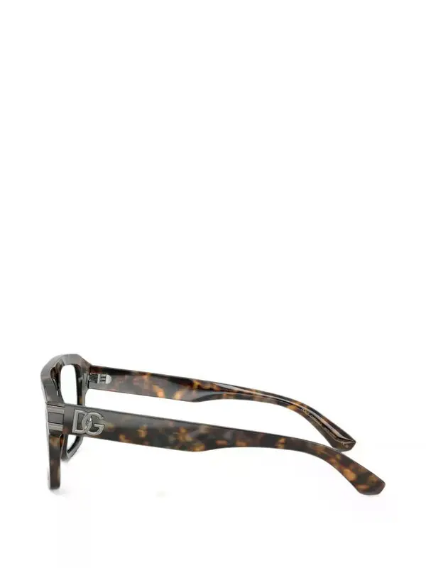Dolce & Gabbana Tortoiseshell-effect Double-bridge Sunglasses