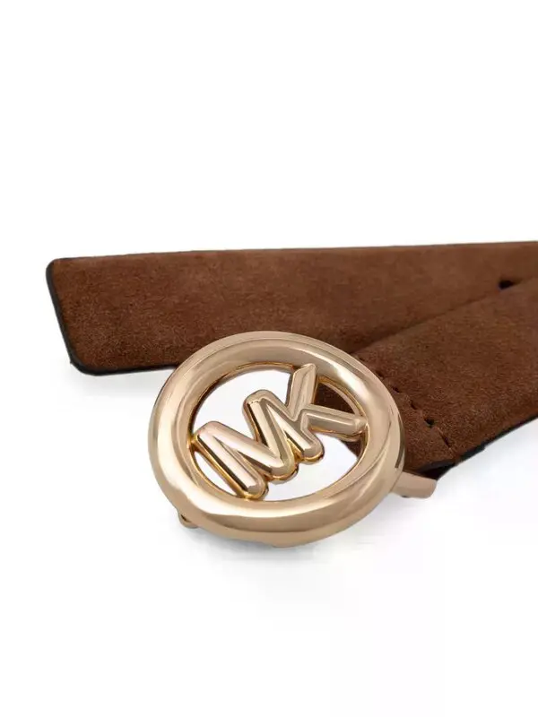 Michael Kors Logo-plaque Suede Belt