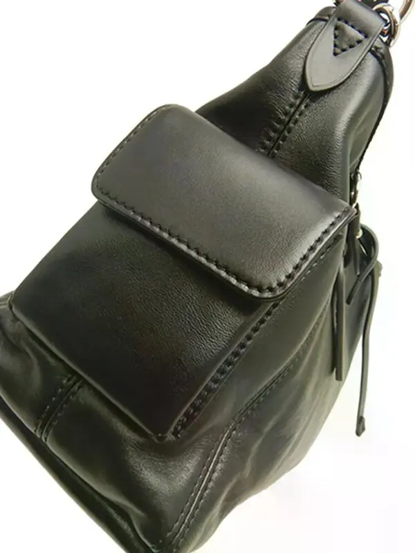 LOUIS VUITTON 2021-2026 Lambskin Carryall Cargo Vibe Pm Satchel - Black