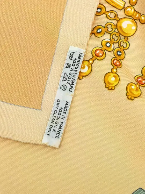 Hermès 1990-2010 Parures Des Sables Silk Scarf 90 Scarves - Neutrals
