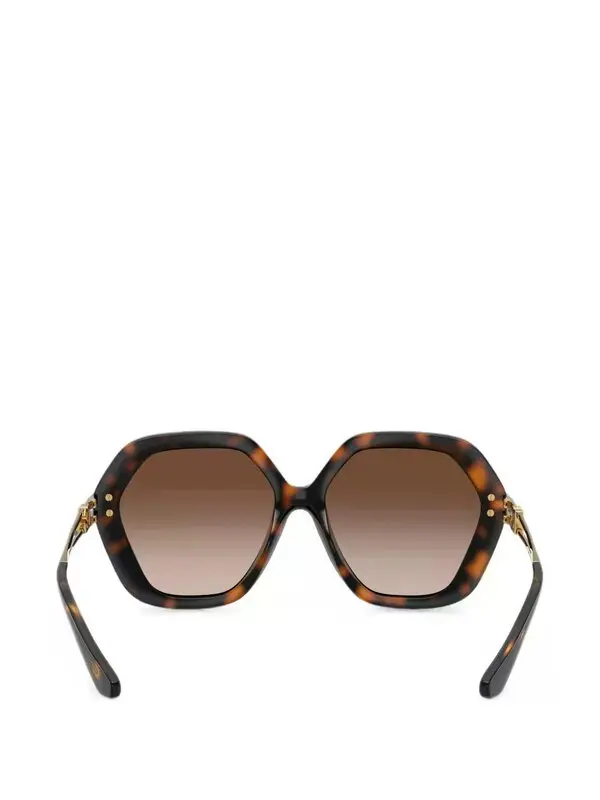 Dolce & Gabbana Tortoiseshell-effect Geometric-frame Sunglasses