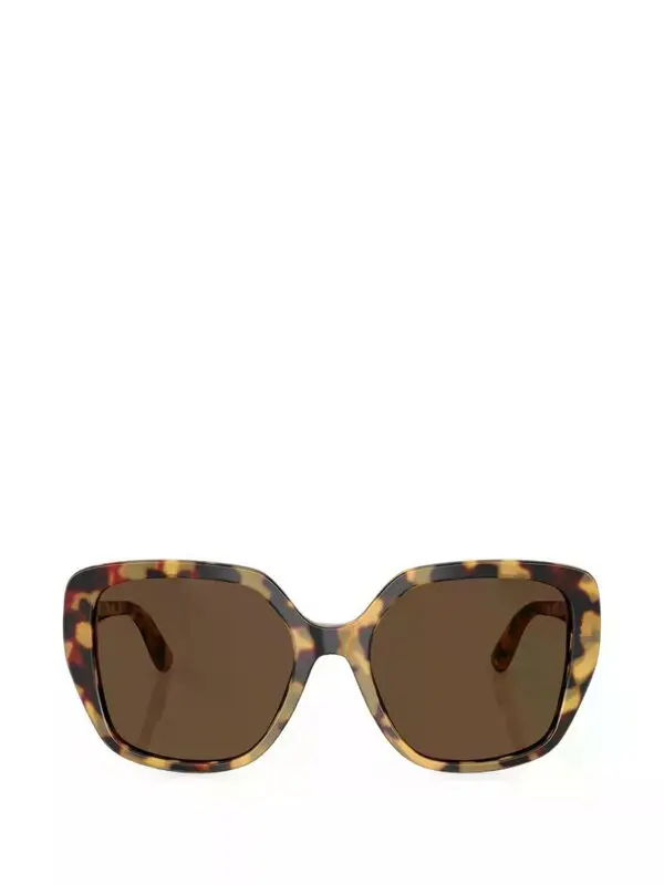 Dolce & Gabbana Tortoise-effect Butterfly-frame Sunglasses - Brown