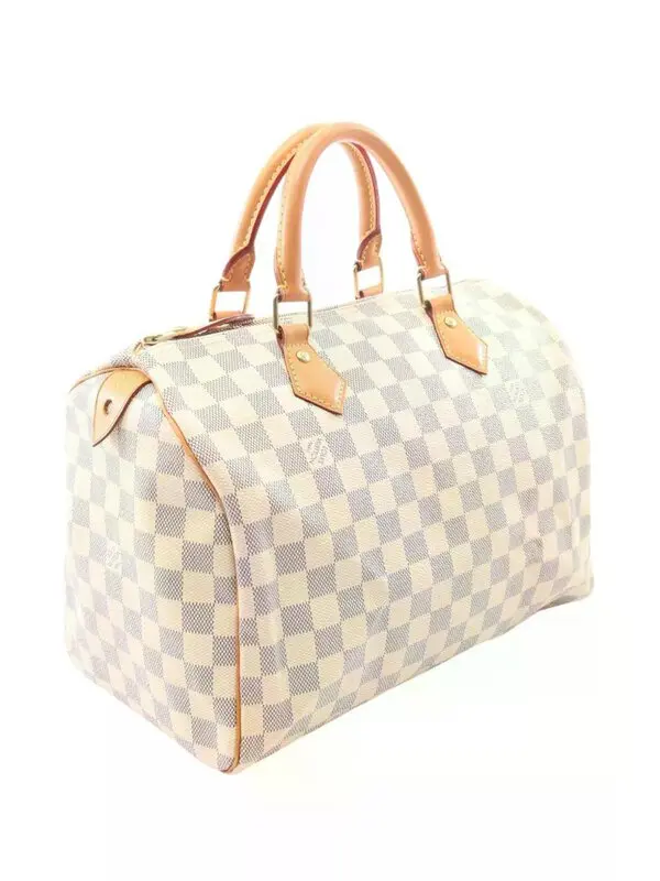 LOUIS VUITTON 2015 Damier Azur Speedy 30 Boston Bag