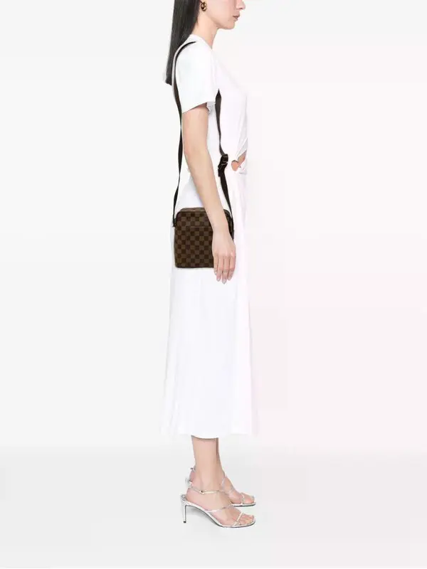 LOUIS VUITTON 2007 Damier Ebene Olav Pm Crossbody Bag