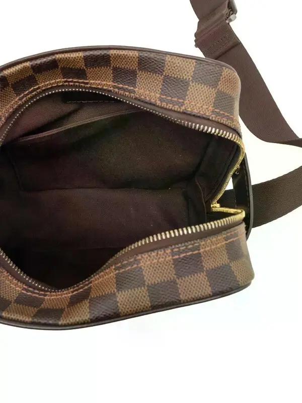LOUIS VUITTON 2007 Damier Ebene Olav Pm Crossbody Bag
