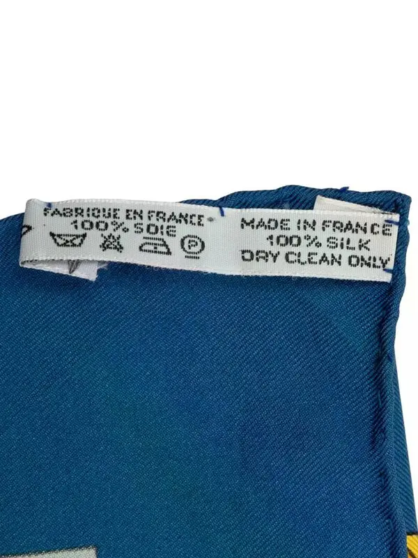 Hermès 1990-2010 Le Tarot Silk Scarf 90 Scarves - Blue