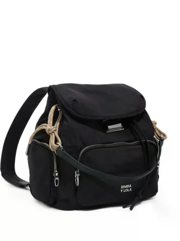 Bimba Y Lola Large Nylon Pocket Backpack