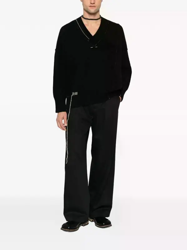 Isabel Benenato Pleated Straight-leg Trousers