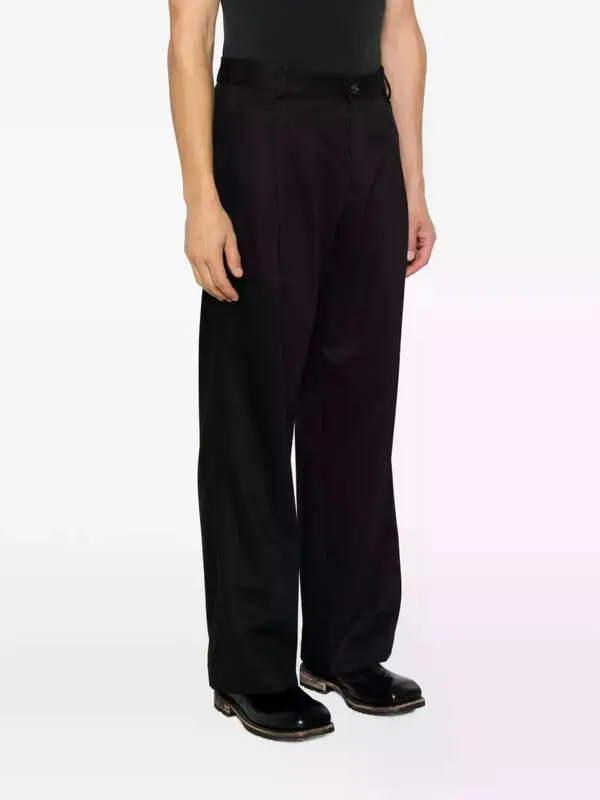 Isabel Benenato Pleated Straight-leg Trousers